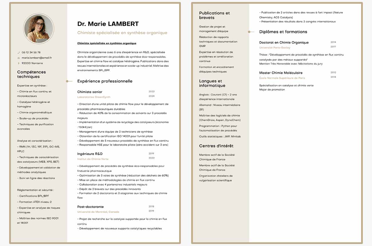 CV de chimiste : le guide pour une candidature efficace