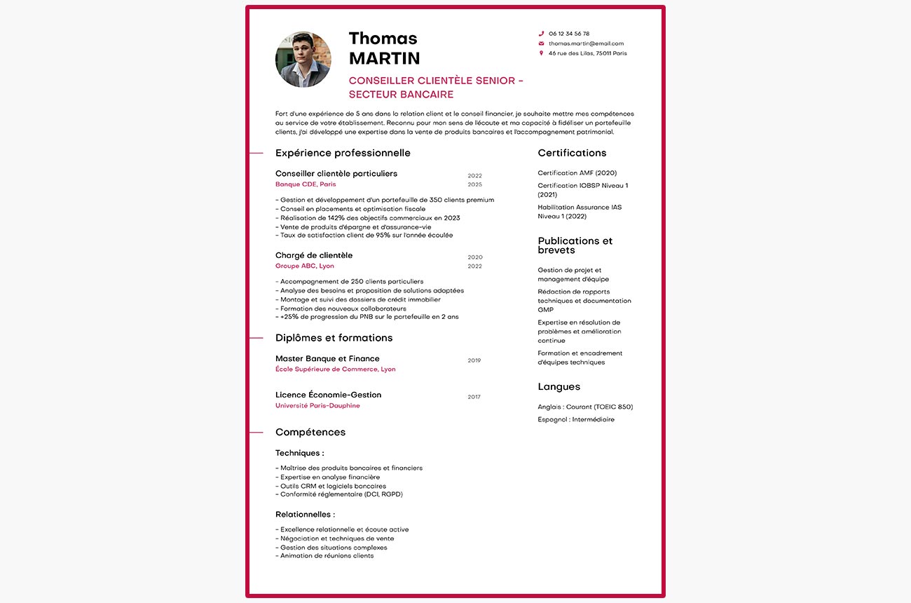 CV de conseiller clientèle : exemple, conseils et astuces