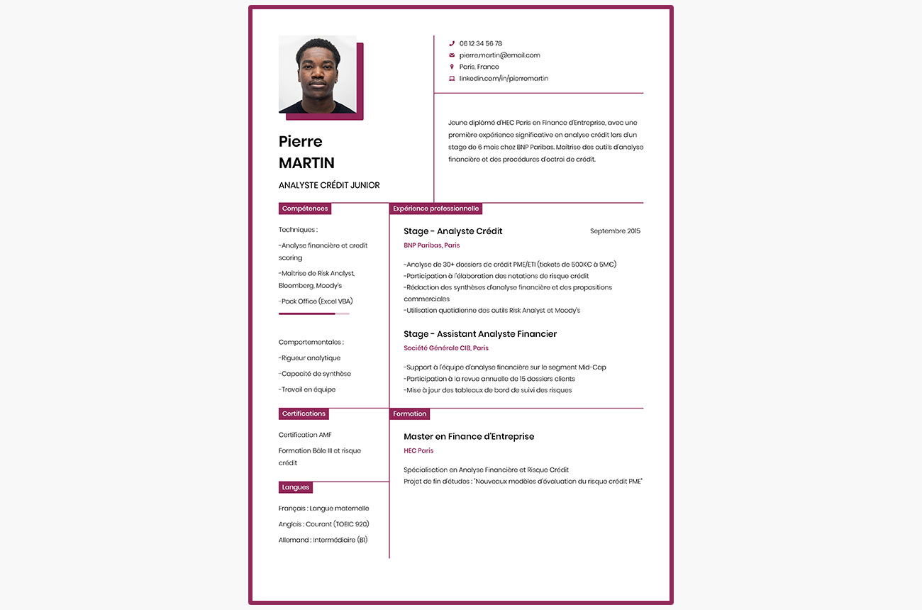 CV en banque : obtenez du crédit auprès des recruteurs