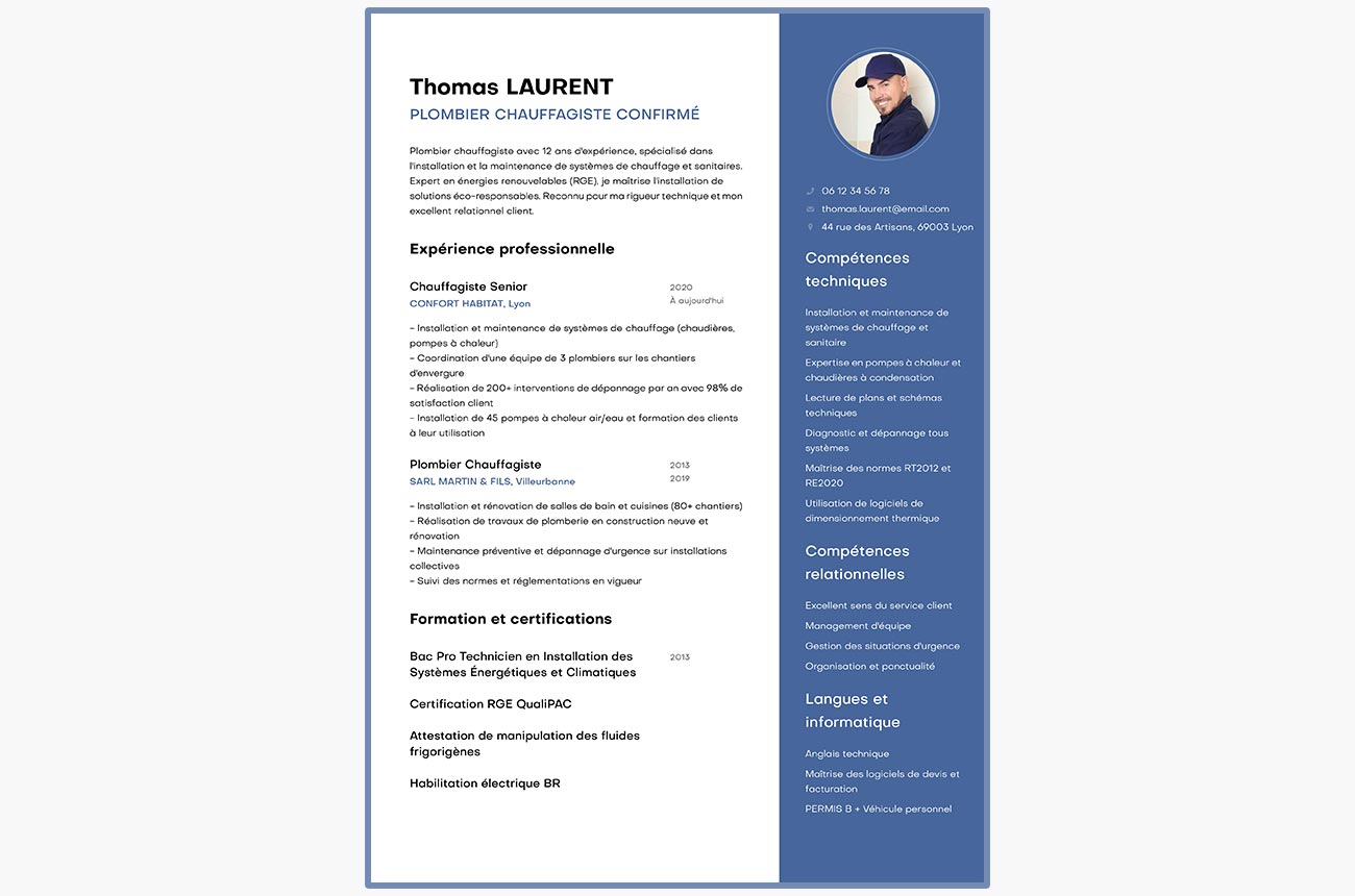 CV plombier : nos tuyaux pour ne pas faire fuir le recruteur