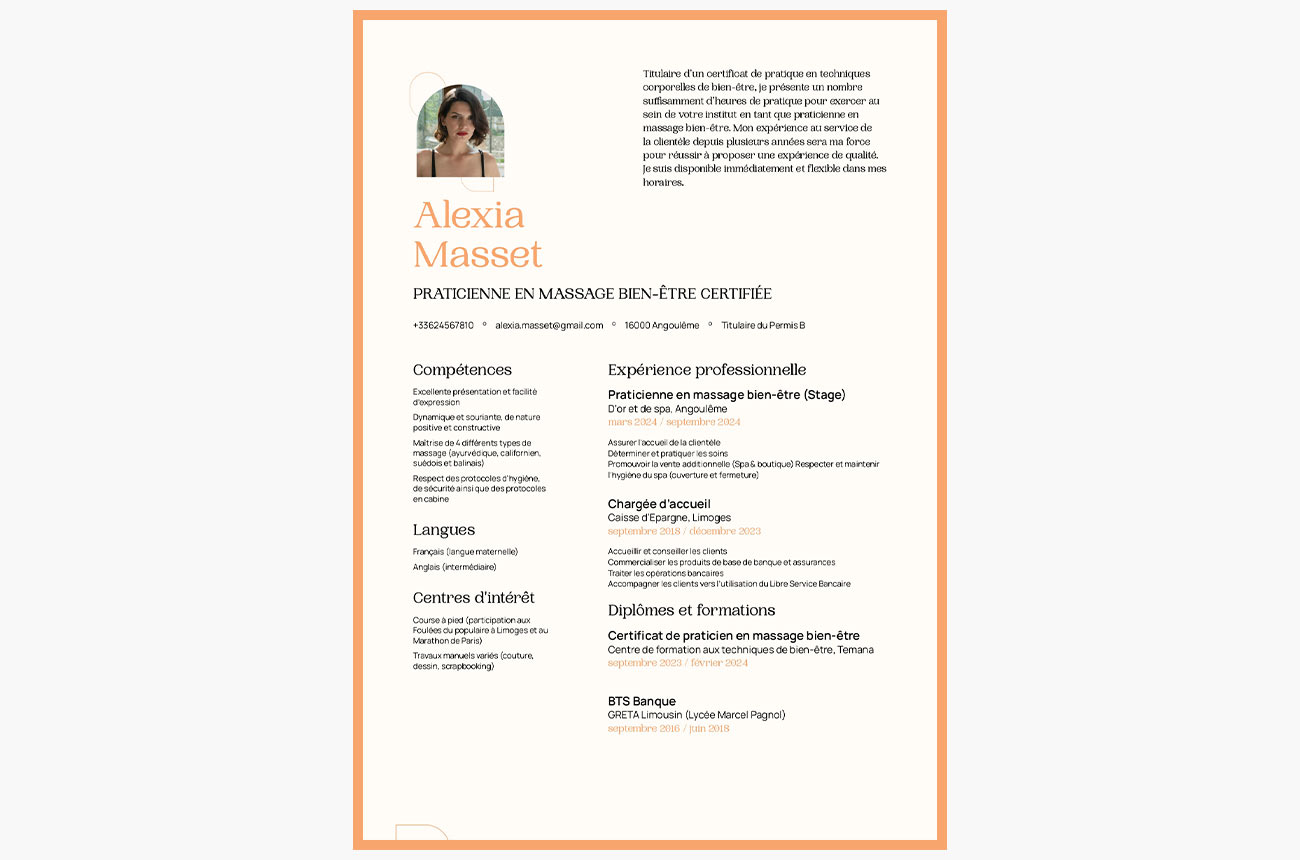 Modèle de CV reconversion professionnelle + Conseils rédaction